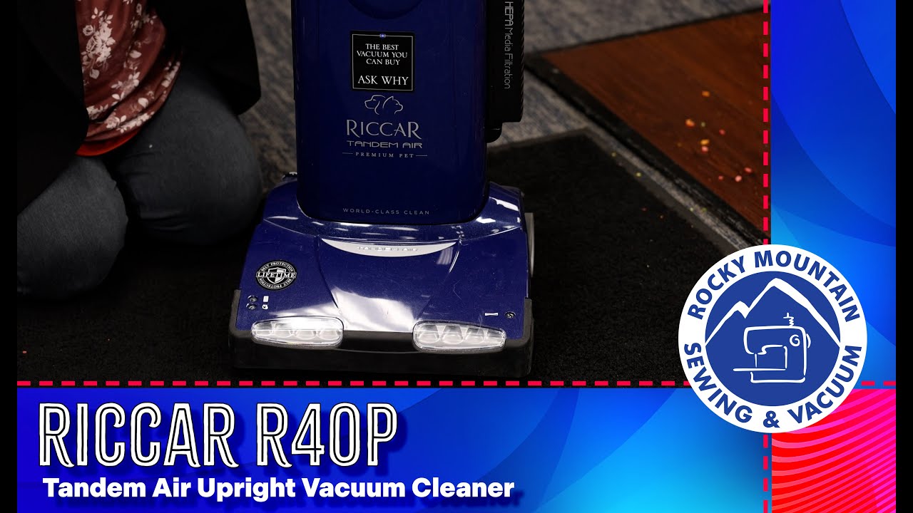 The Riccar R40P Tandem Air Upright Vacuum Cleaner - YouTube