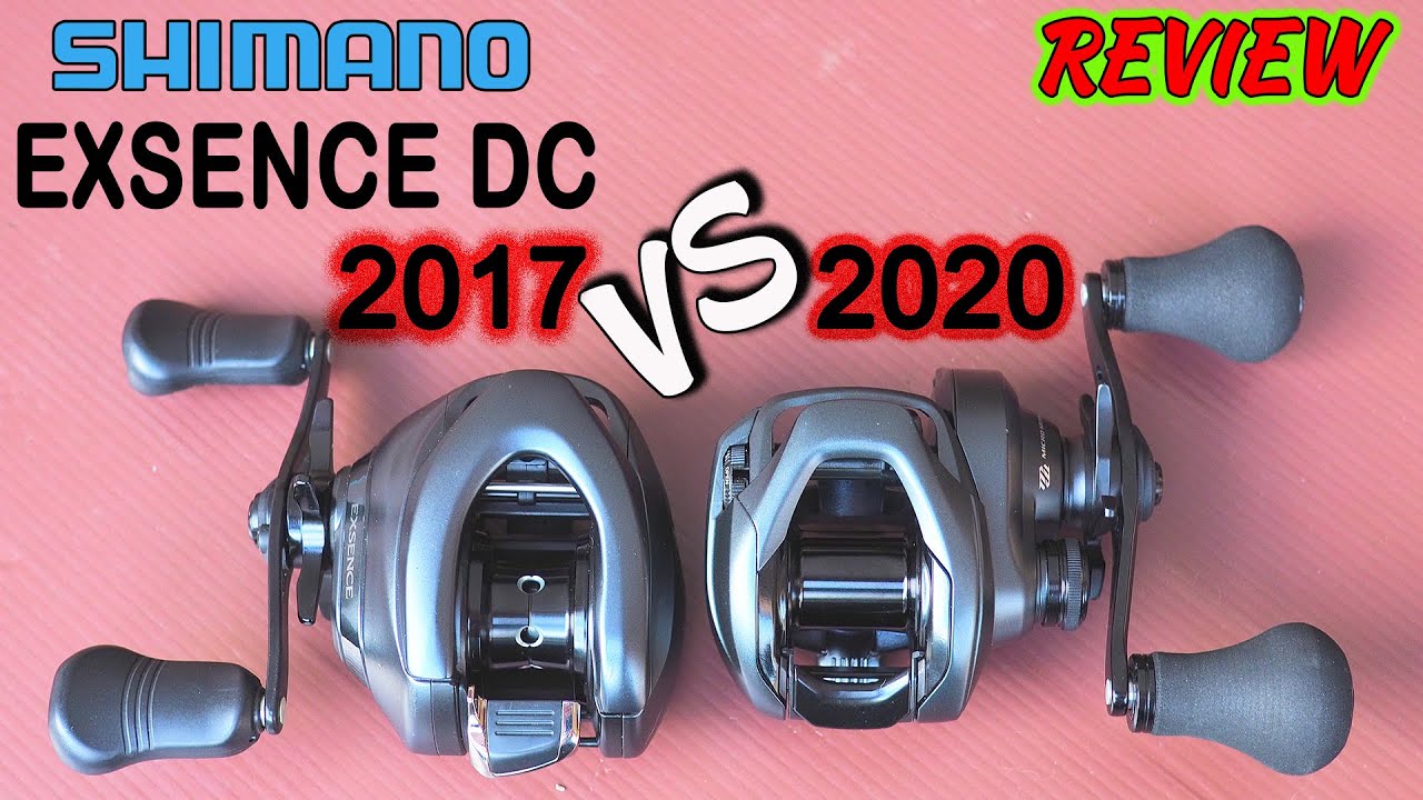 Shimano EXSENCE DC 2017 VS EXSENCE DC 2020 #shimanoreels - YouTube