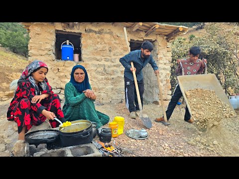 Hard Life in the Zagros Mountains 🏔️ | A Small Gift Brings Happiness to the Family