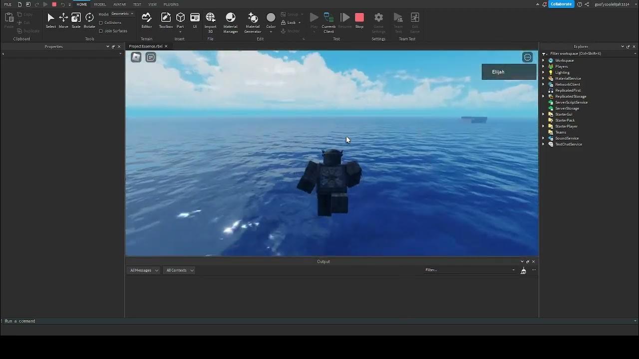 [Roblox] Infinite skinned mesh ocean + swimming - YouTube