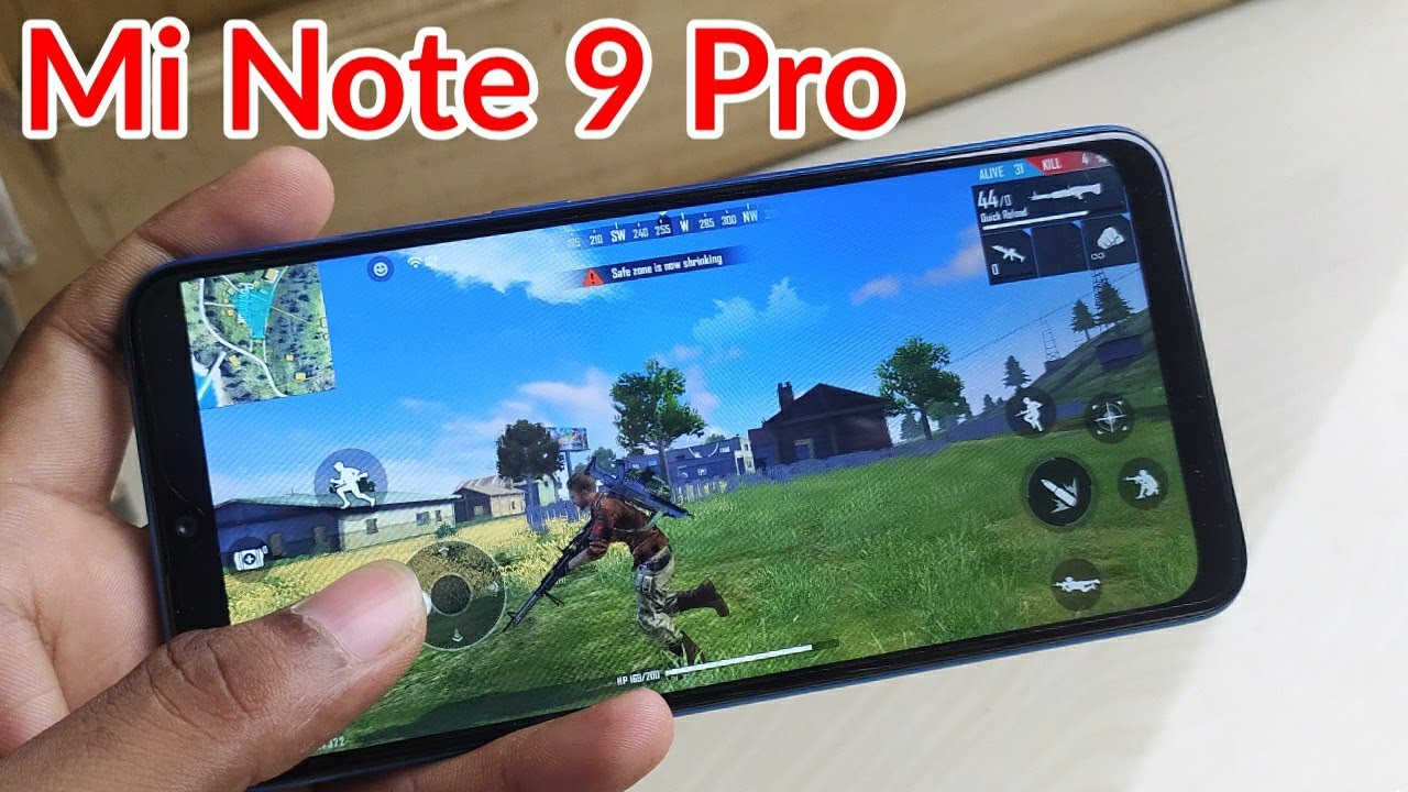 redmi note 9 Pro gaming test free fire - YouTube