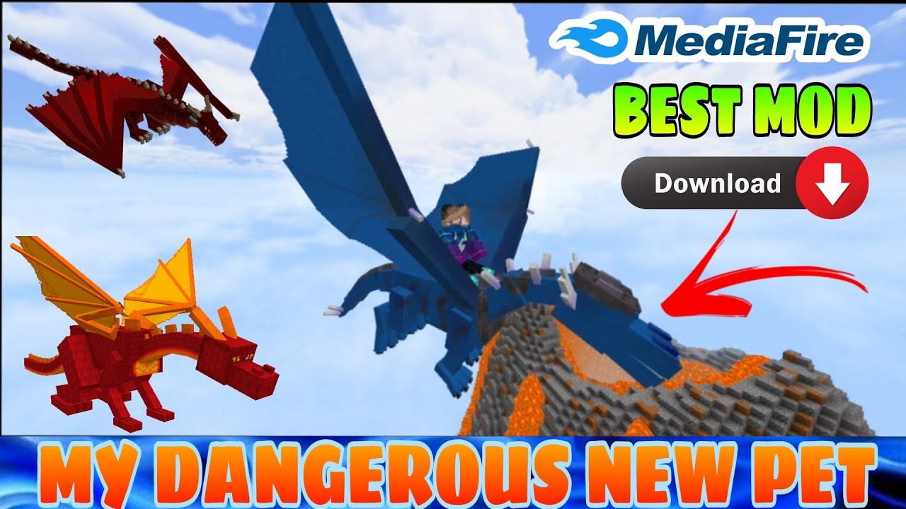 Minecraft DRAGON MOD Download mediafire || how to download DRAGON MOD ...