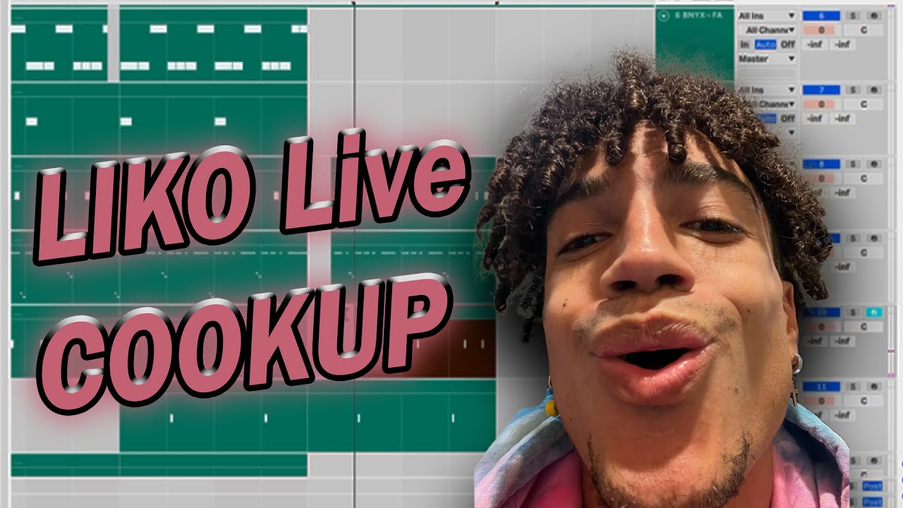 Liko Making Virtual Beats From Scratch | Liko Livestream Cookup - YouTube