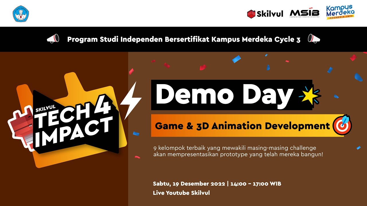 Demo Day Skilvul #Tech4Impact: Game & 3D Animation Development - YouTube
