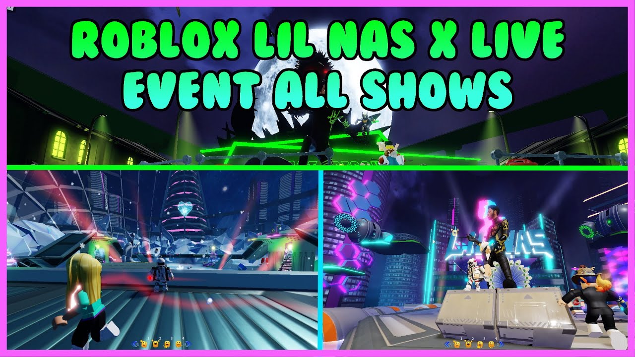 Roblox Lil Nas X Concert Experience Live event 15 Nov all shows - YouTube