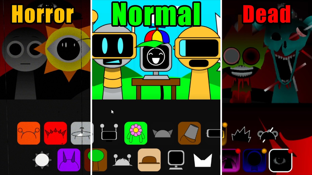 Incredibox Sprunki 😱 Normal VS Horror VS DEAD Version - Warning Evil ...