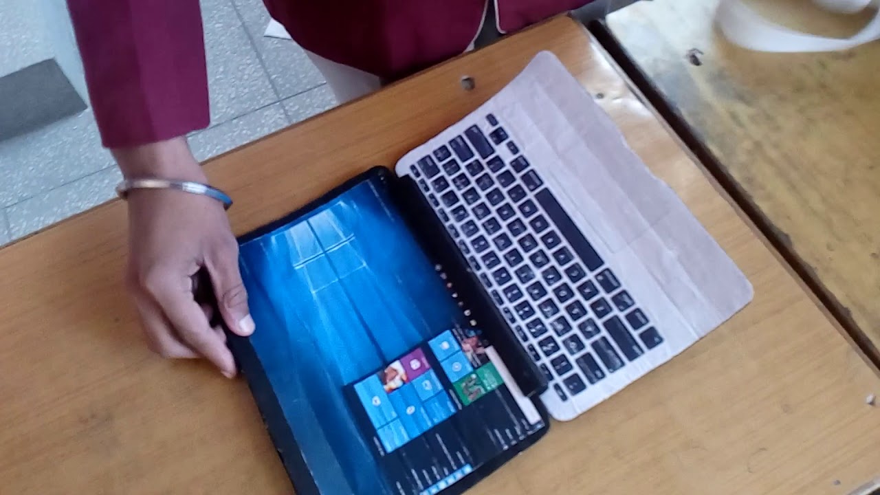 Roll top laptop for school exhibition - YouTube