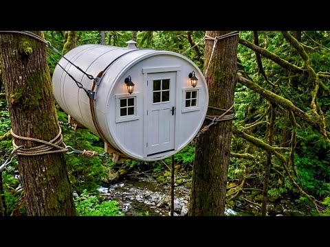 I Built an Amazing Capsule Home from a Water Tank