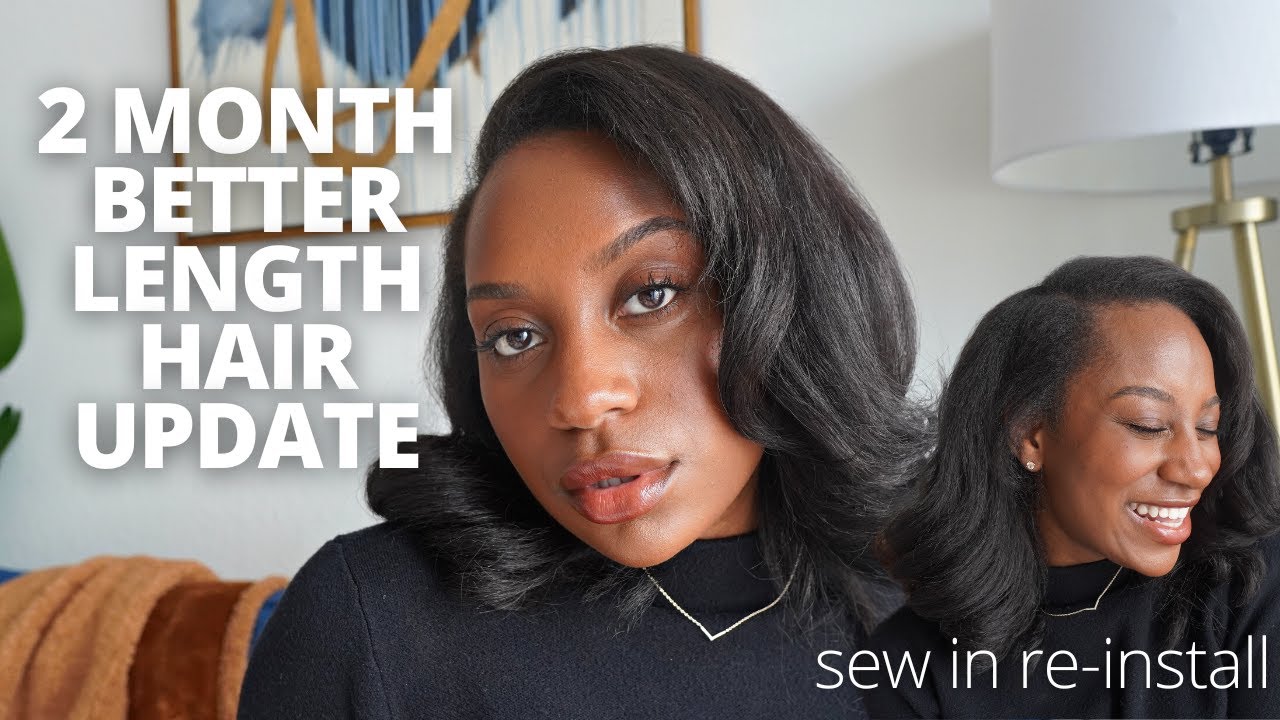 BETTER LENGTH HAIR UPDATE | bundles for natural hair, sew in ...