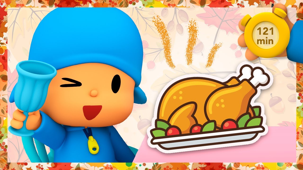 🐓POCOYO & NINA -Día de Accion de Gracias (Thanksgiving Day) [121 min ...