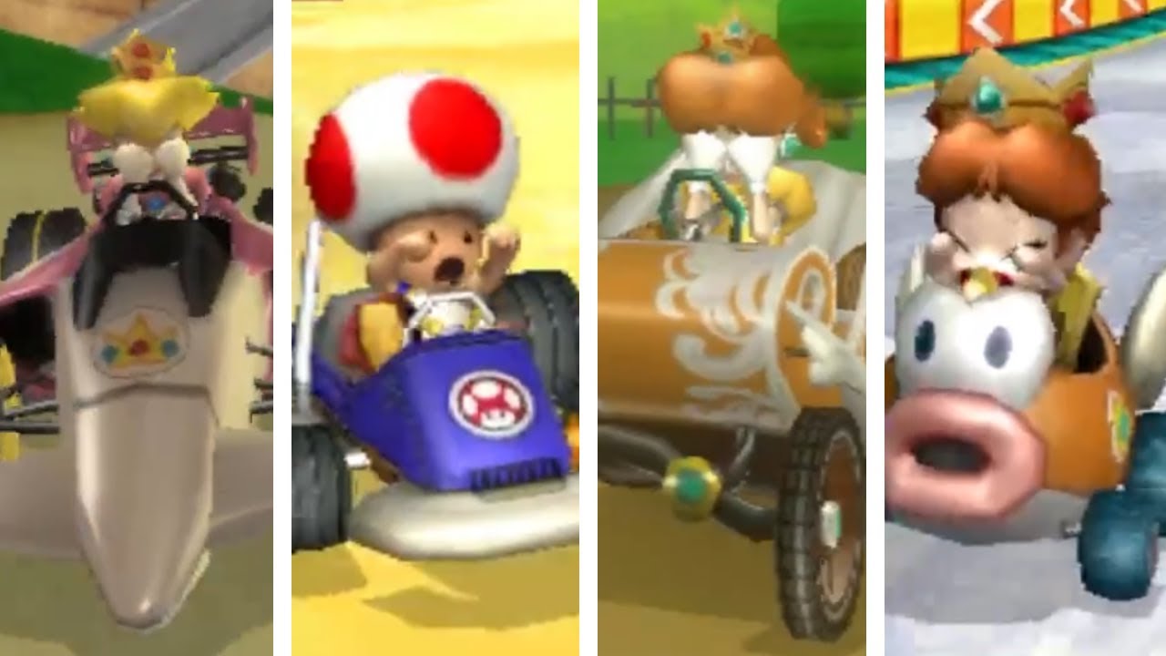 Mario Kart Wii Deluxe - All Characters Losing Animations (10th Place ...