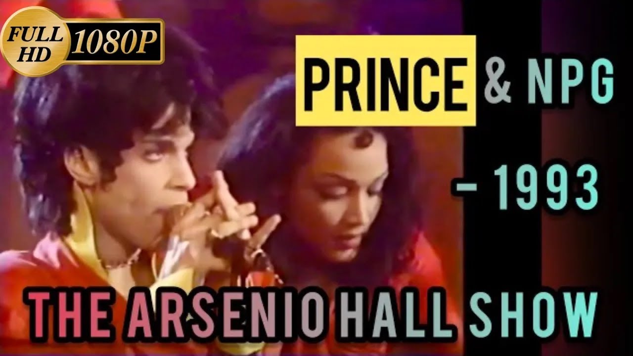 Prince on The Arsenio Hall Show (1993) with Mayte & NPG ⁠ @duane ...