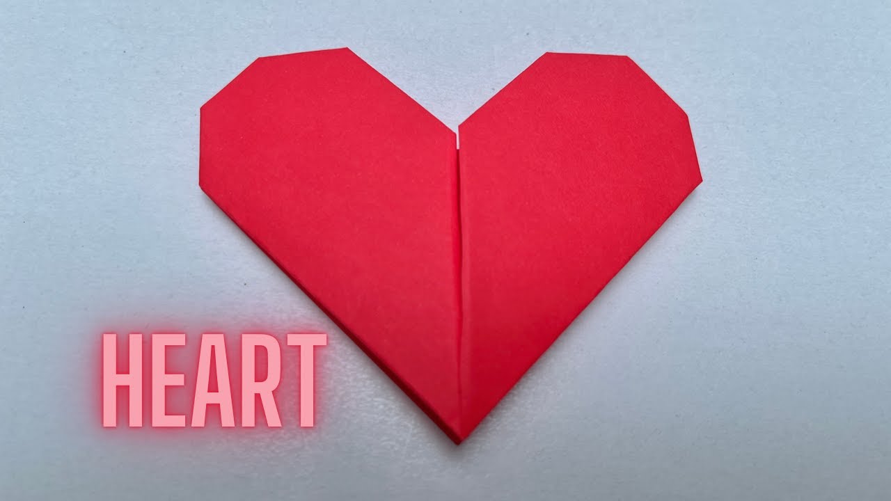 How to make easy origami heart | Origami Heart Tutorial - YouTube