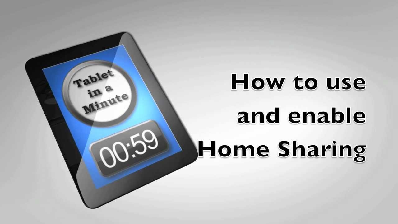 How to use and enable Home Sharing - YouTube
