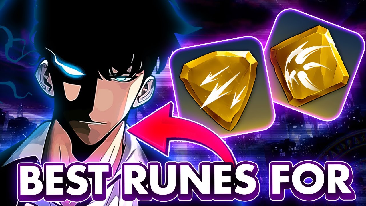 YOU NEED THIS! THE MOST BROKEN OP SUNG JINWOO RUNES! | Solo Leveling ...