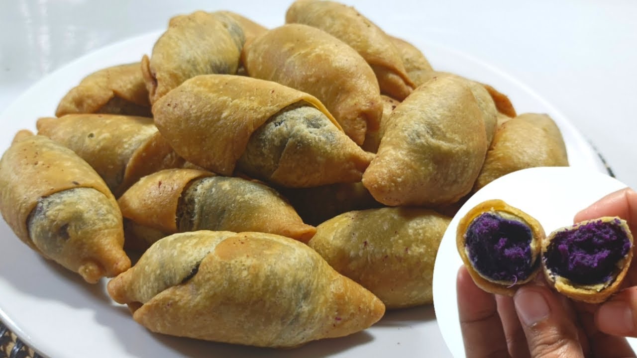 CUMA UBI UNGU DI BUNGKUS TEPUNG ENAKNYA KEBANGETAN. MOLEN UBI UNGU ...