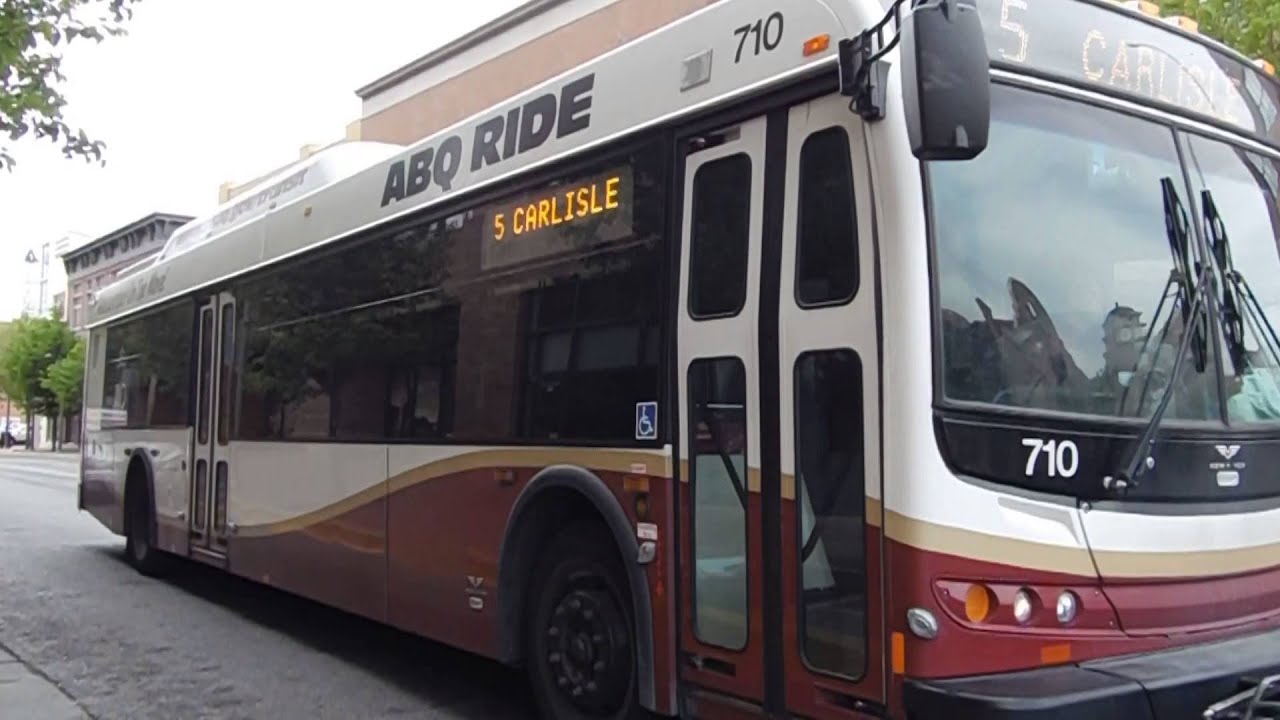 ABQ RIDE New Flyer DE40LFR Bus 710 On Route 5 Montgomery at Alvarado ...