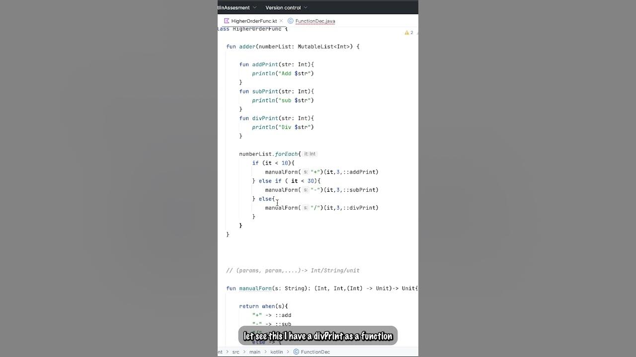 Higher Order Functions In Kotlin Functions As A Parameter Androidappdevelopment Coding