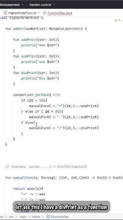 Higher Order Functions In Kotlin Functions As A Parameter Androidappdevelopment Coding