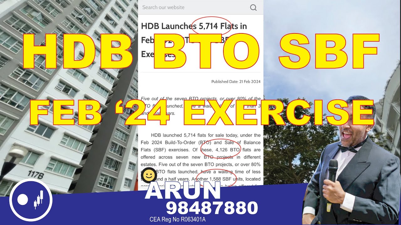 HDB BTO & SBF Exercise Feb 2024 is on now. Go register! - YouTube