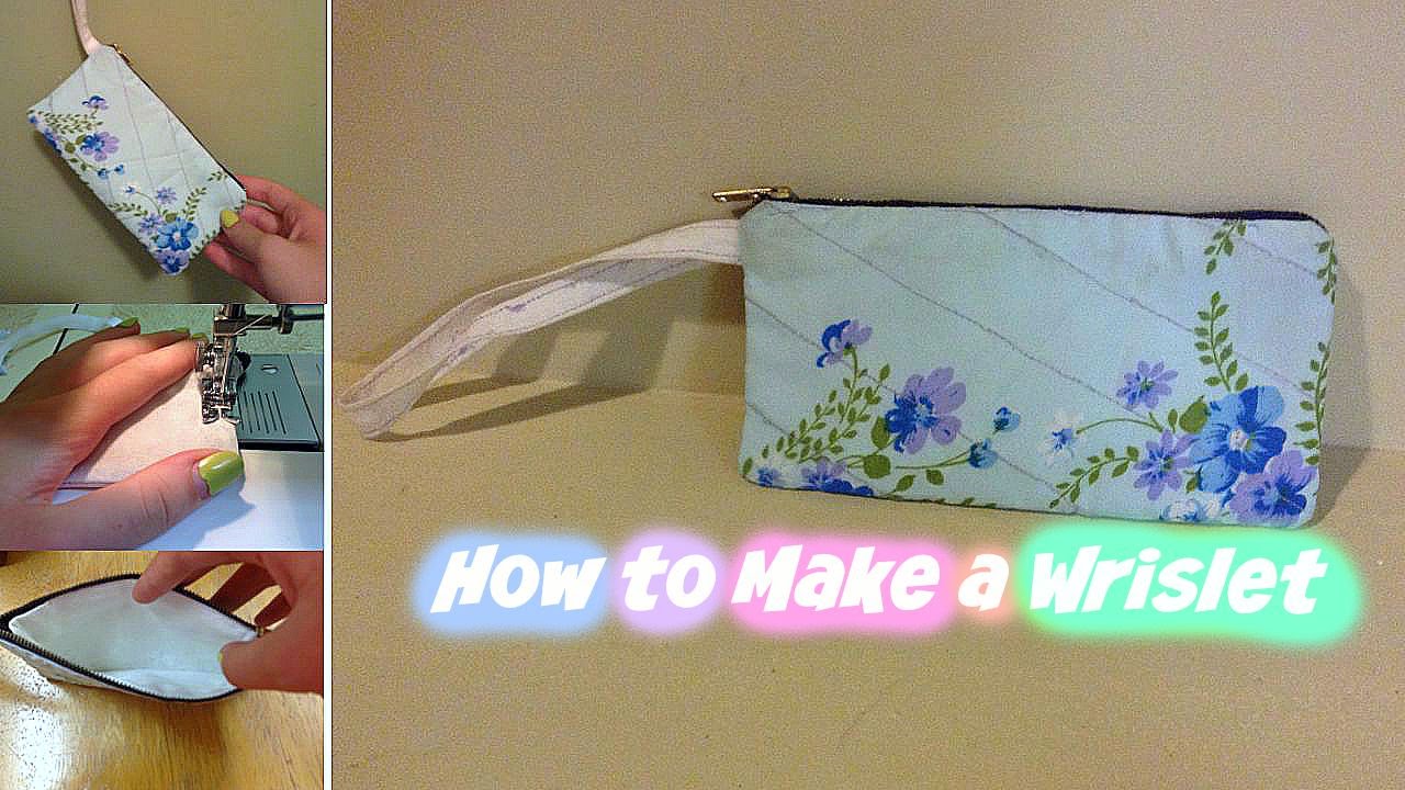 How to make an easy wristlet - YouTube