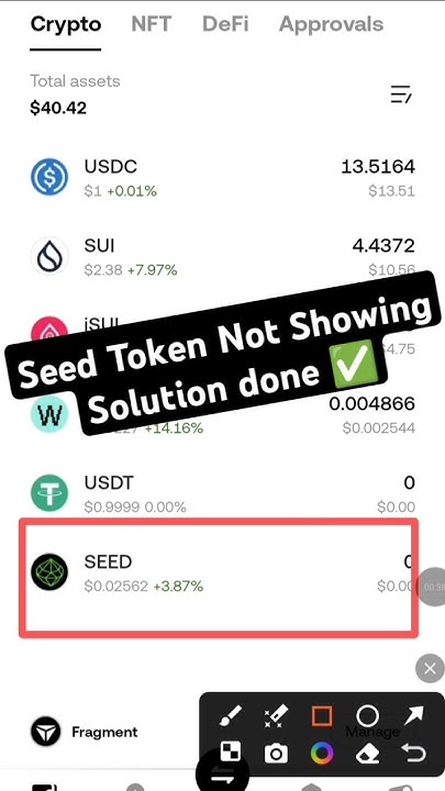 Seed Token Not Showing Issue Solution || Seed Token Contract Address To Show Token || Claim ...