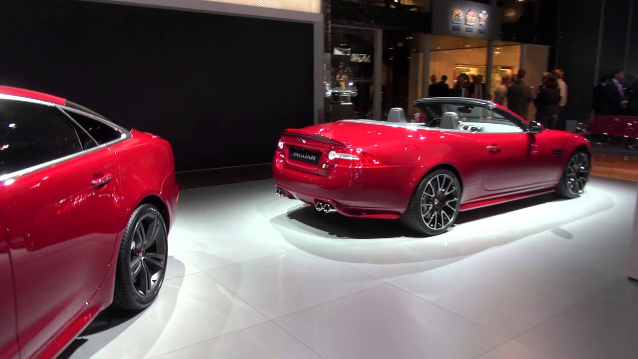 Jaguar XKR, XJR, XFR-S and F-Type at Frankfurt 2013 Auto Salon - YouTube