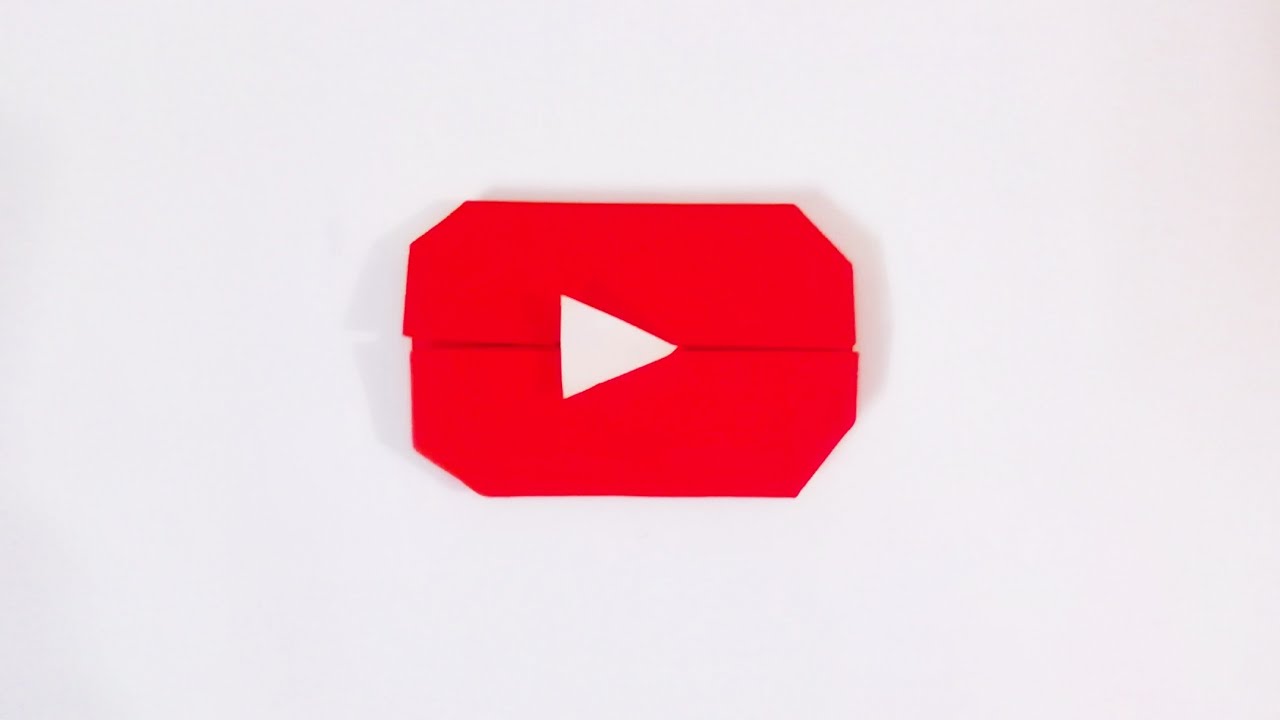 Origami: paper YouTube play button (Creative style) - YouTube