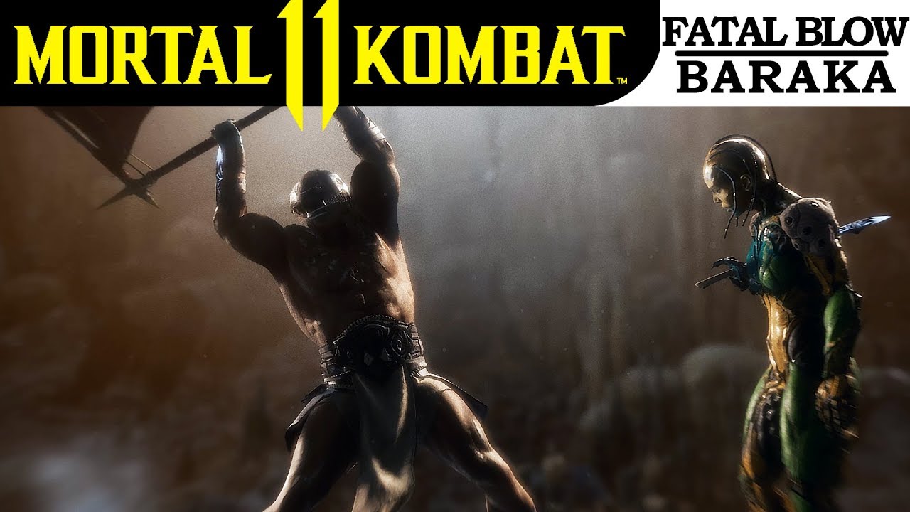 Mortal Kombat 11 - Baraka Fatal BLow Scene - YouTube