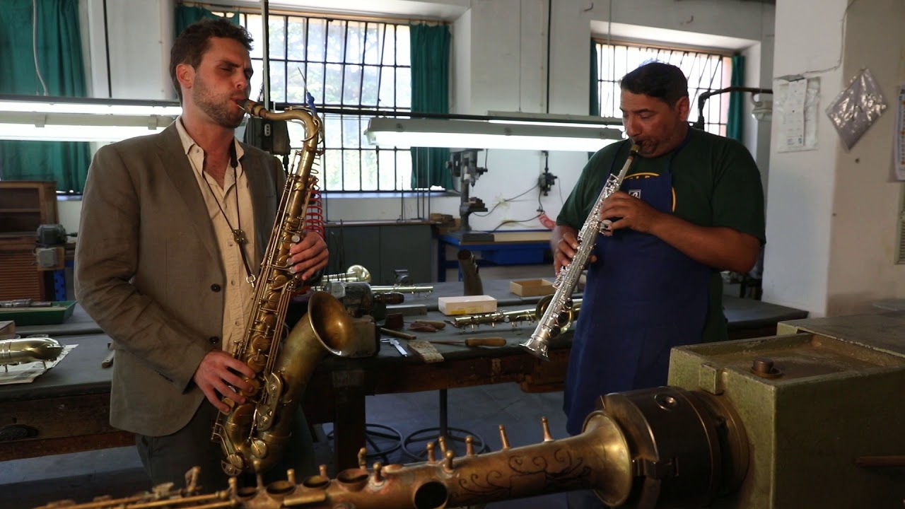 Ben Flocks and Marco Collazzoni playing inside Borgani Factory - YouTube