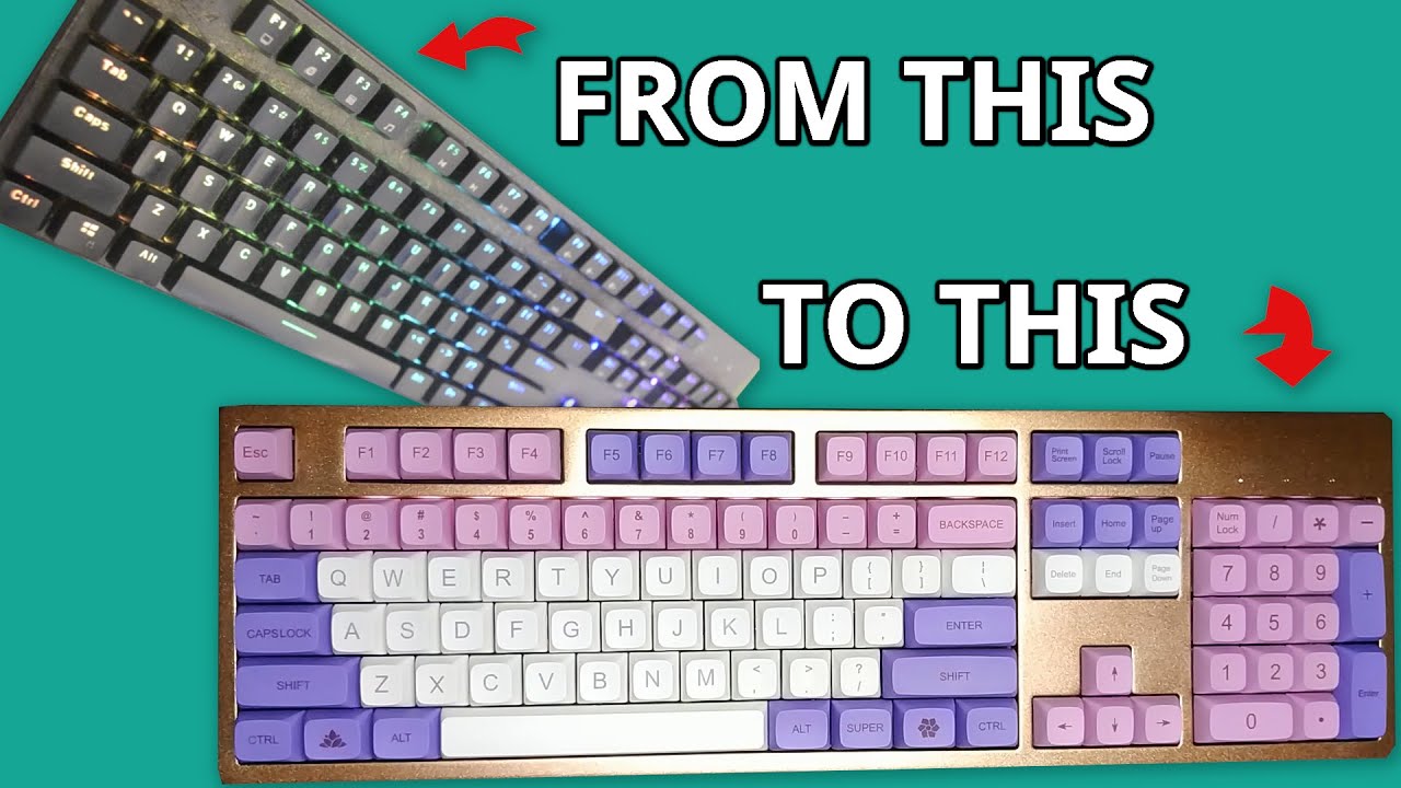 I restored an old keyboard: Tecware Phantom - YouTube