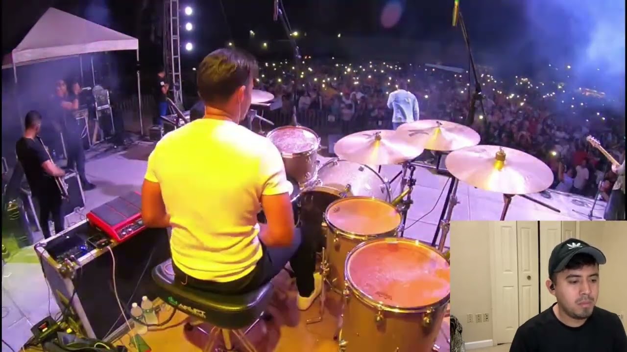 REACCIONANDO #2 DAVID NOLASCO (BARAK) / A DANZAR DRUM COVER LIVE - YouTube