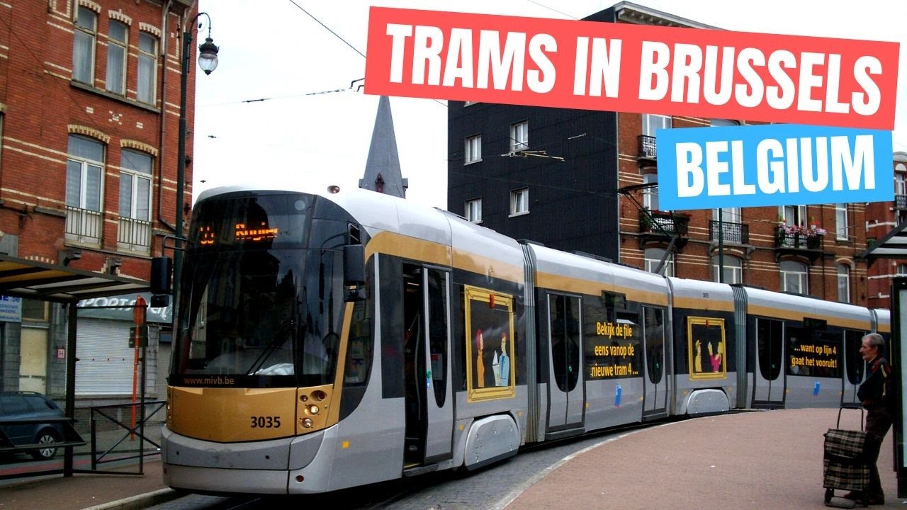 Trams in Brussels - Belgium - YouTube
