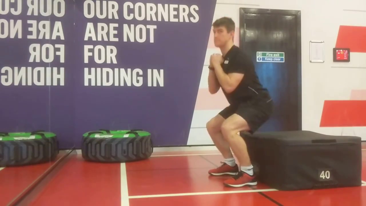 Bodyweight box squat - YouTube