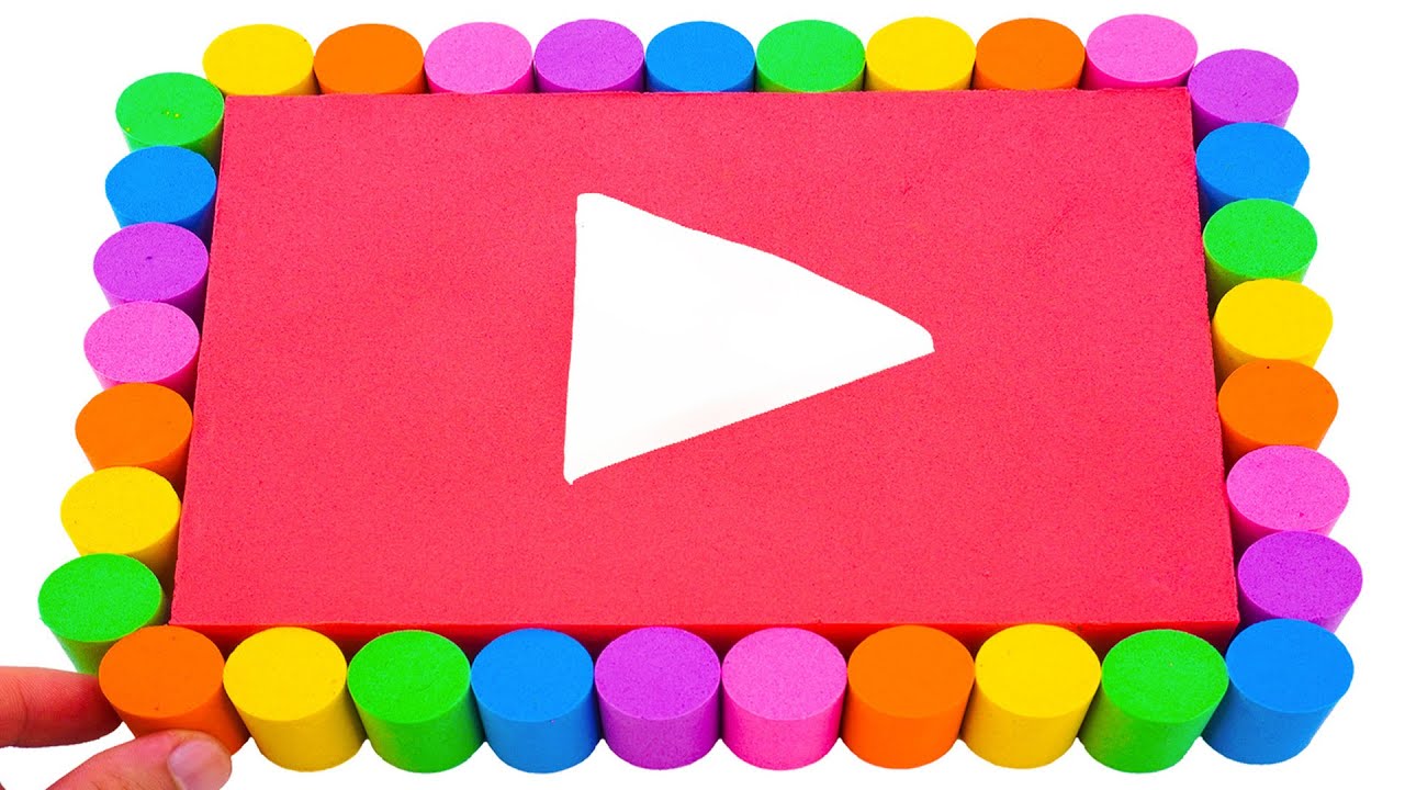 Satisfying Video | DIY How To Make Rainbow Youtube Logo With Kinetic ...