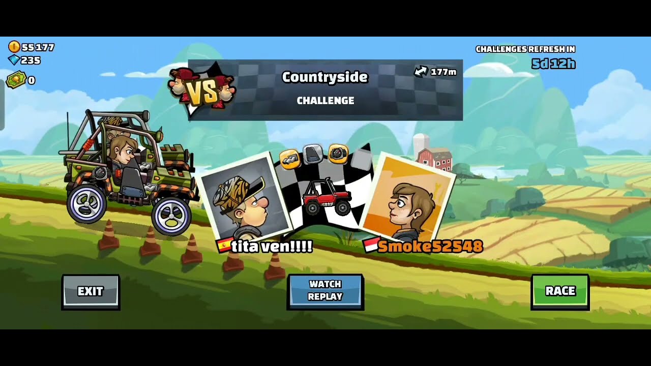 Hill Climb Racing 2 _ Gameplay Pemula main game hill racing 2 ...