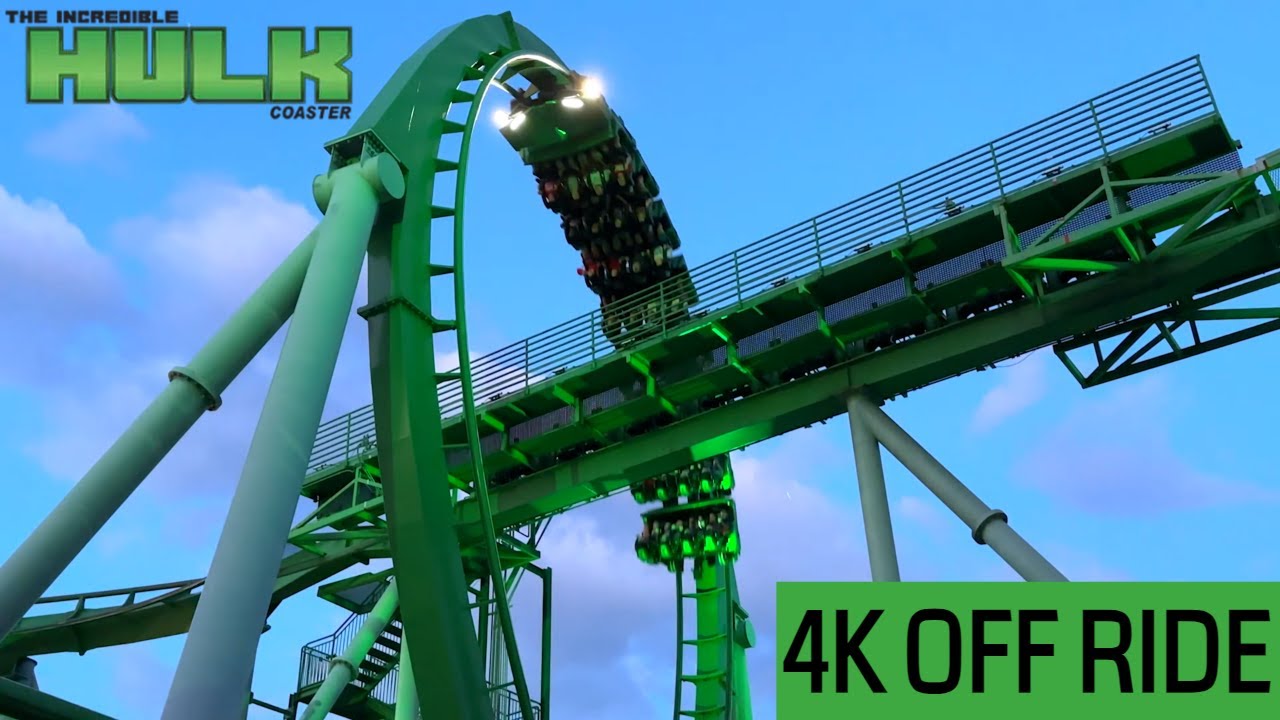 Incredible Hulk at Dusk/ Nighttime (4K OFF Ride POV)- Universal’s ...
