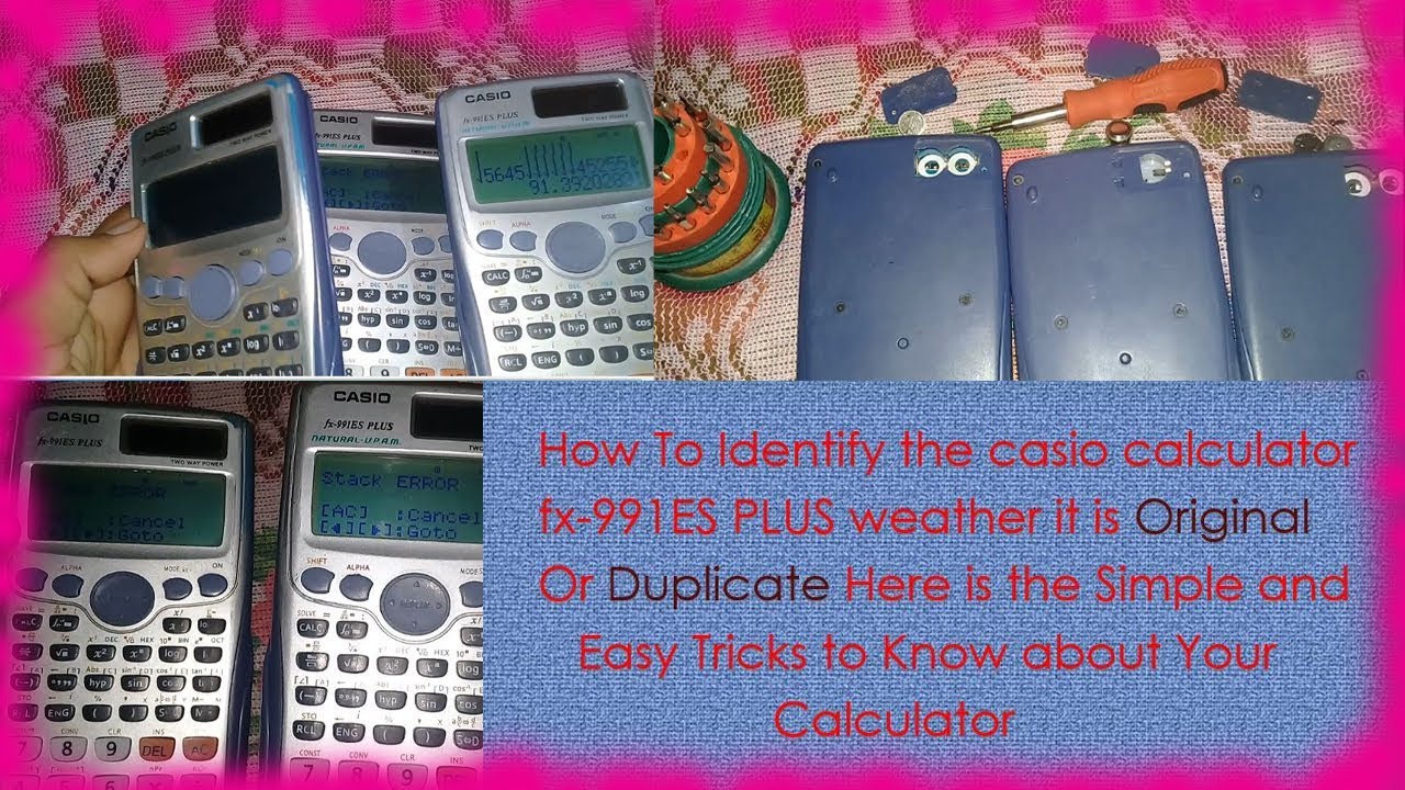 HOW To Check Original Casio Fx 991ES Plus Scientific Calculator Two