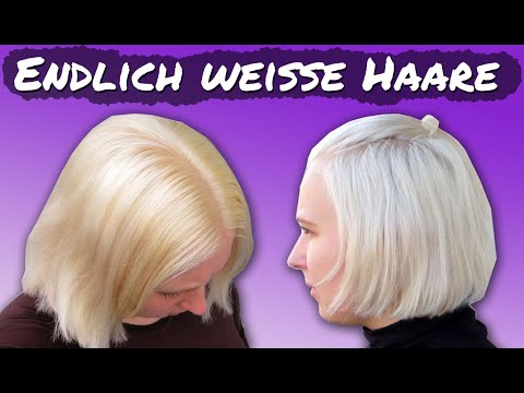 Weiße Haare selber färben mit Goldwell Colorance 10V + 10P + CLEAR ...