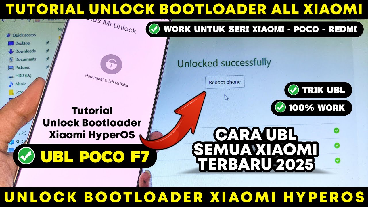 UBL POCO F7!! Tutorial Unlock Bootloader Xiaomi 2025 || UBL ALL XIAOMI HYPEROS 2025!! - YouTube