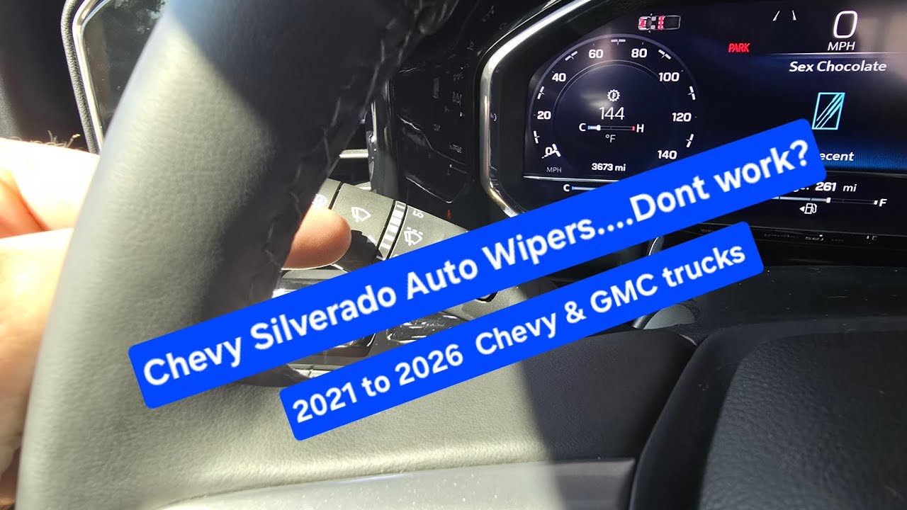 MUST watch! 2025 Chevy Silverado Auto Wiper how to! Chevy Silverado ...