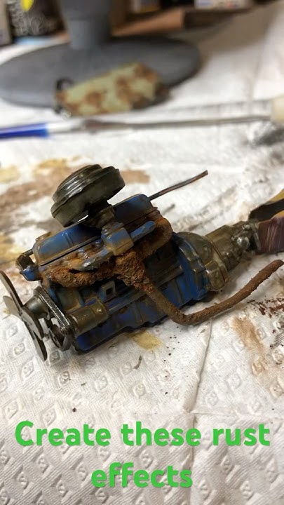 Creating model rust #weatheredmodels #scalemodel #diorama - YouTube