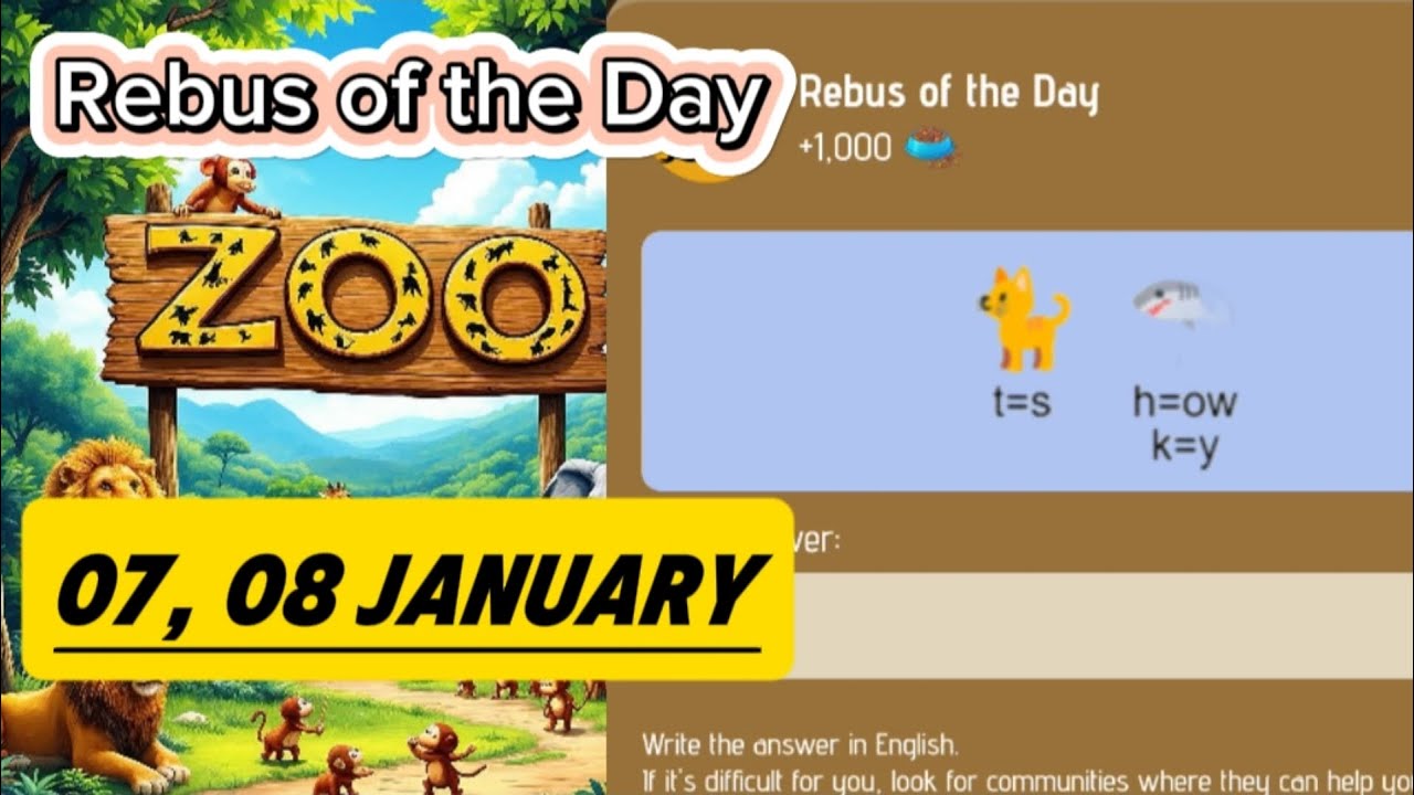 Rebus of the day 07, 08 January | Rebus of the day Zoo 07, 08 January ...