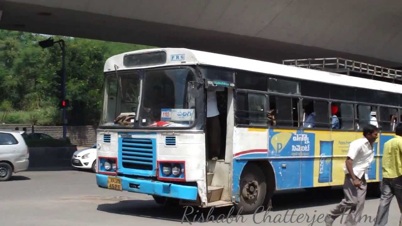 APSRTC EXPRESS BUS AT MEHDIPATNAM,HYDERABAD - YouTube