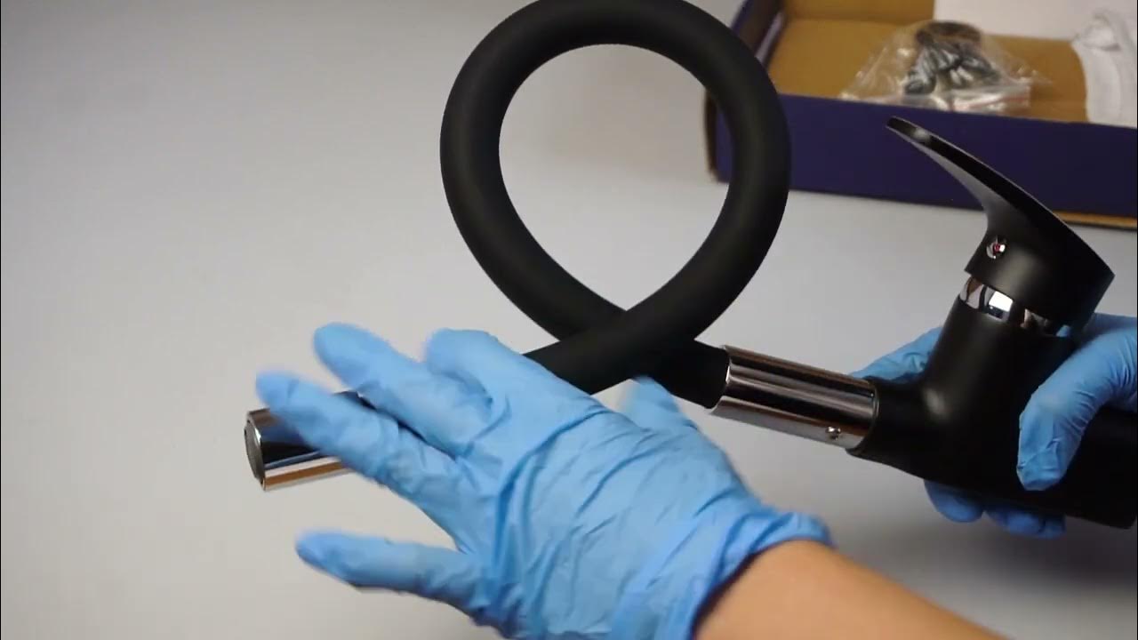 Змішувач для кухні з гнучким виливом Frap F4453-04 - YouTube