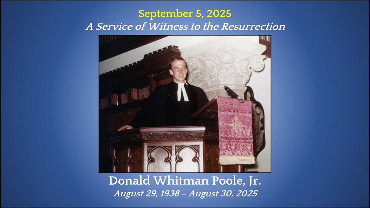 Donald Poole Memorial Service 09/05/2025 - YouTube