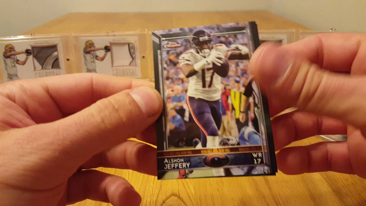 2015 Topps Chrome Football Retail Hanger #1 - YouTube