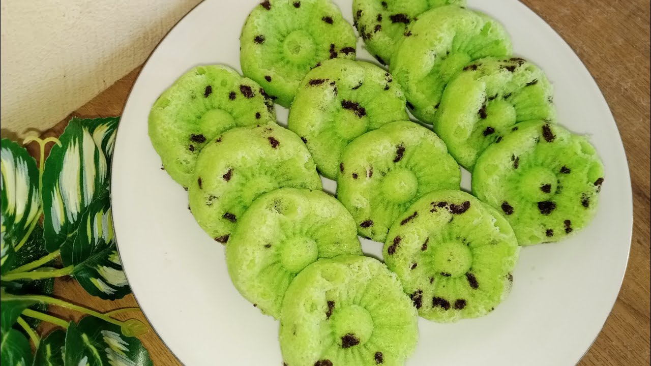 RESEP BOLU PANDAN MESES MINI ⁉️ BOLU KUKUS SUPER LEMBUT - YouTube