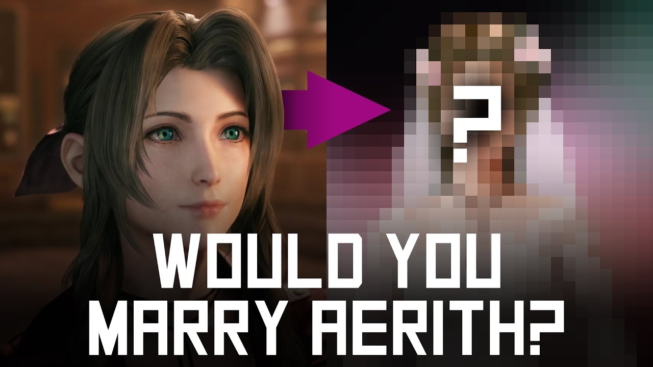 👰 Would you marry Aerith from Final Fantasy 7 Remake? - Face Alchemy ...