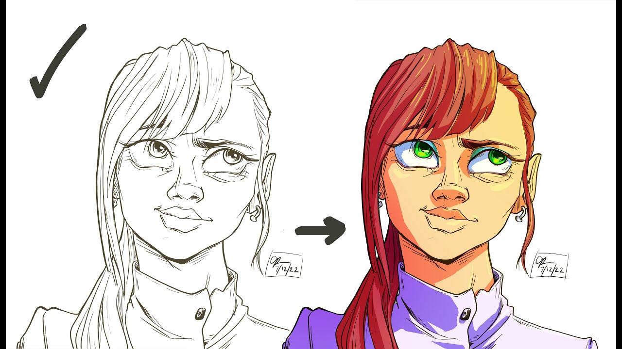 Eye Roll Drawing Process (No sound) - YouTube